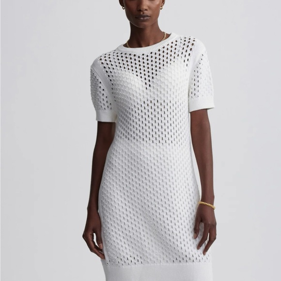 Varley | Dresses | Elegant White Knit Dress | Poshmark
